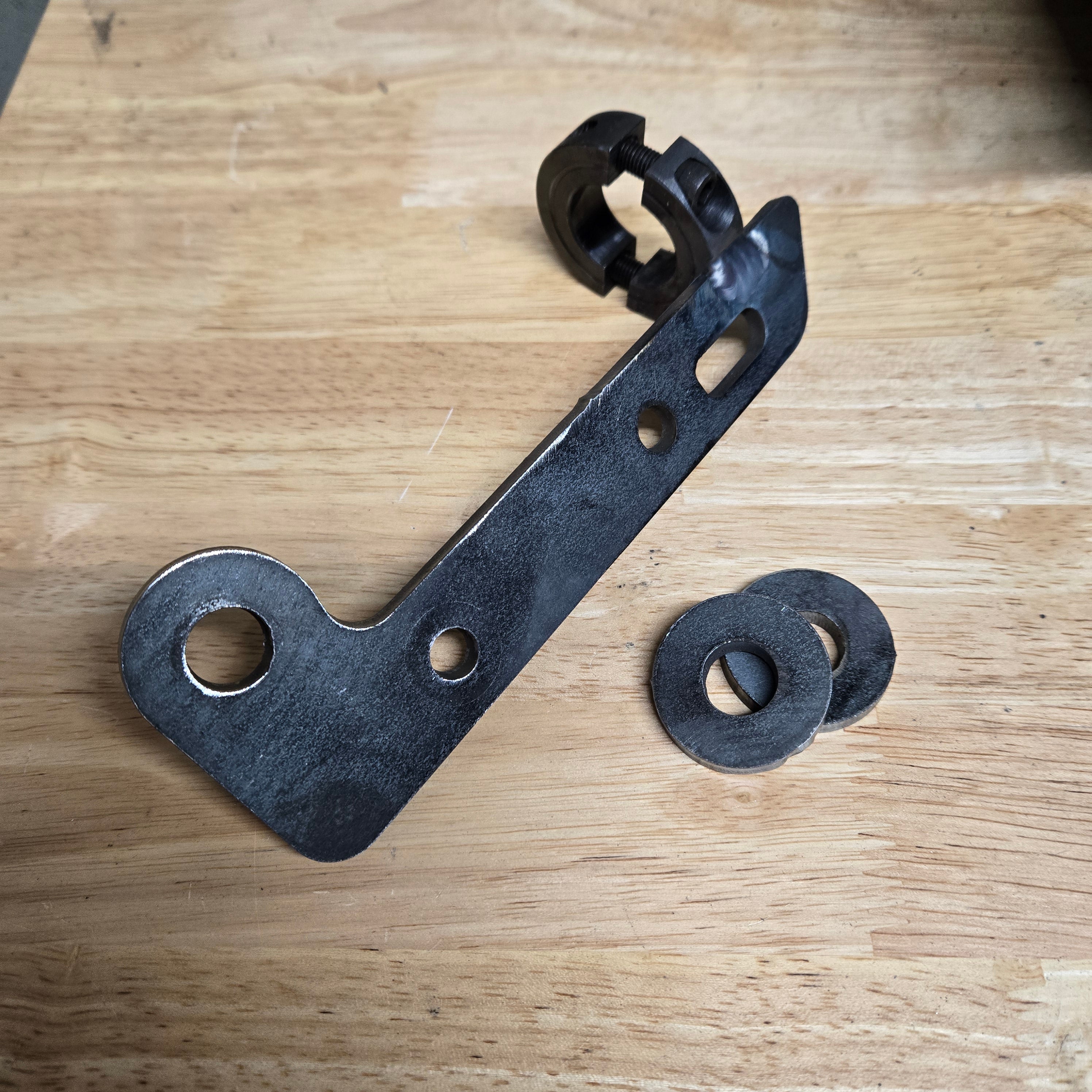 Mini Bike - Front Brake Kit ( Solid Forks ) Safety Caliper bracket ...